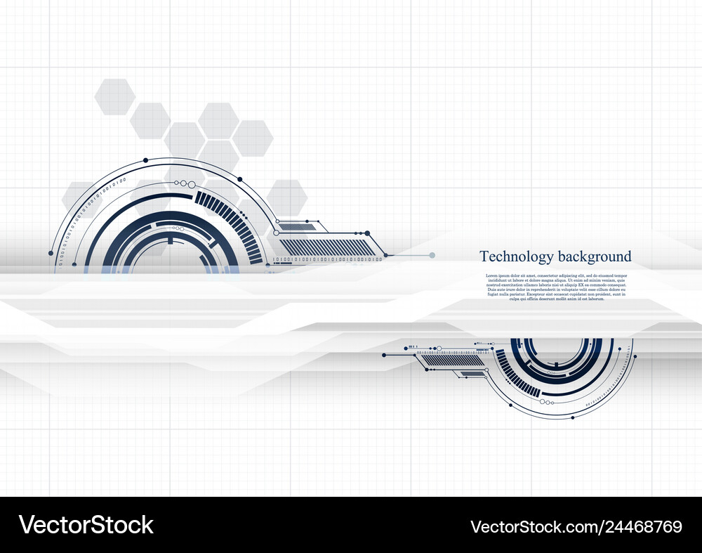 Technological future intelligent interface Vector Image