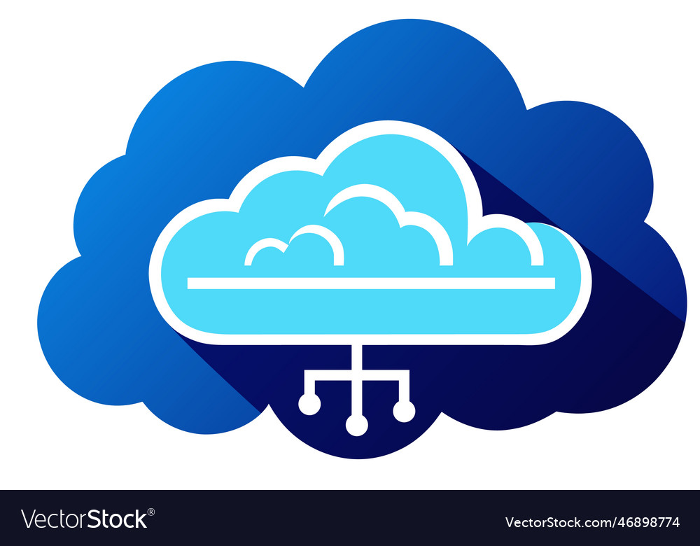 Cloud computing concept Royalty Free Vector Image