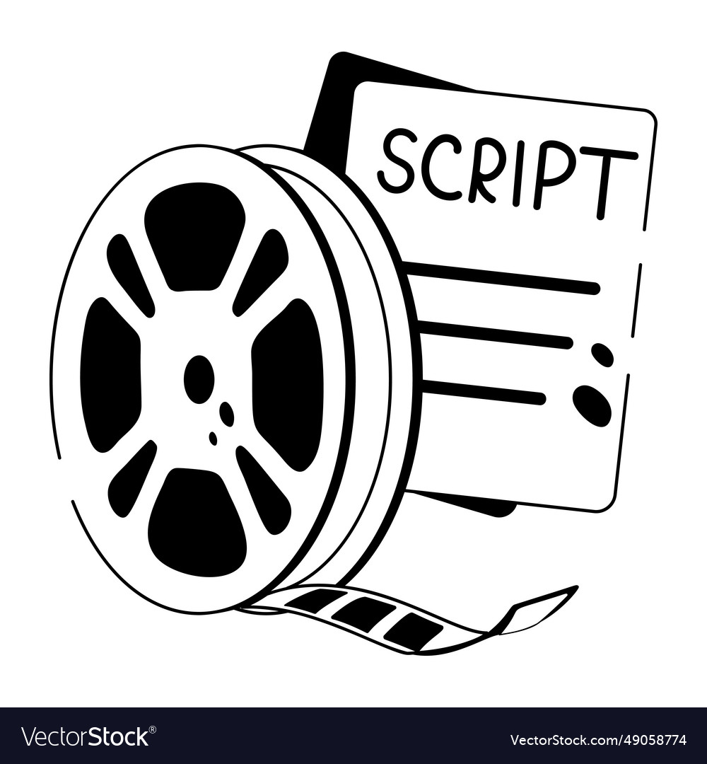 Movie script Royalty Free Vector Image - VectorStock Movie script Royalty Free Vector Image - VectorStock