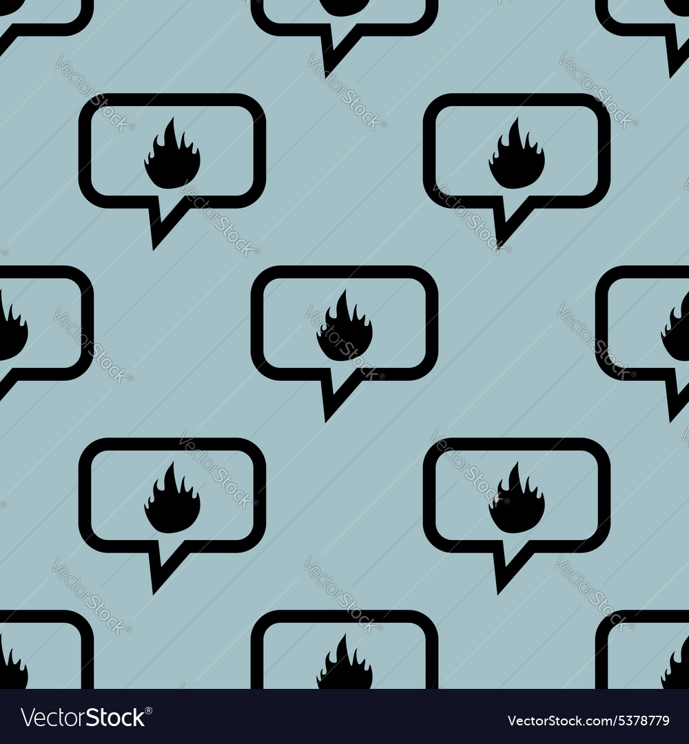 Pale blue fire message pattern Royalty Free Vector Image