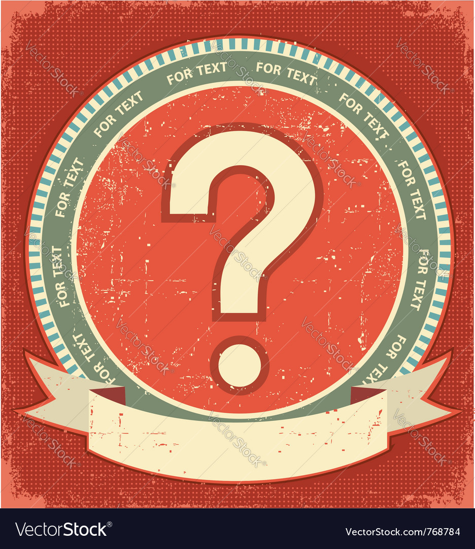 Question mark label Royalty Free Vector Image - VectorStock