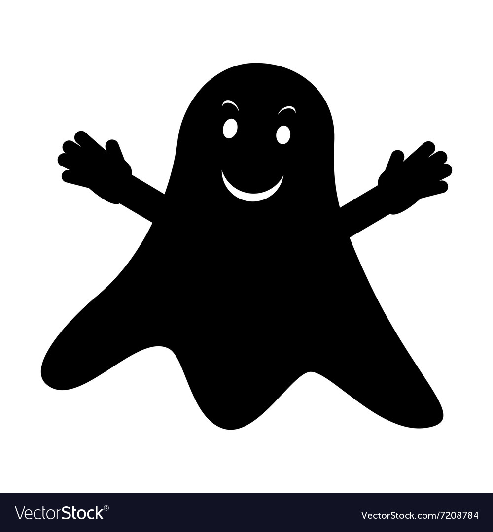 Simple icon ghost Royalty Free Vector Image - VectorStock
