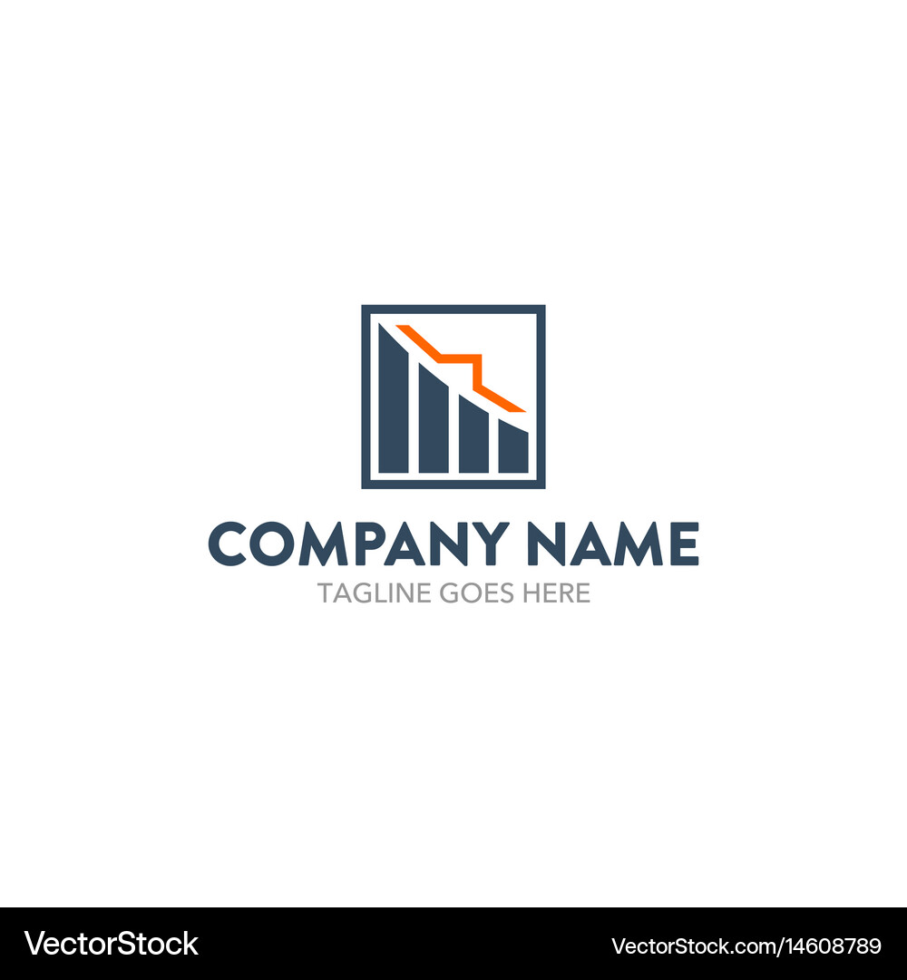 Accounting and finance logo Royalty Free Vector Image