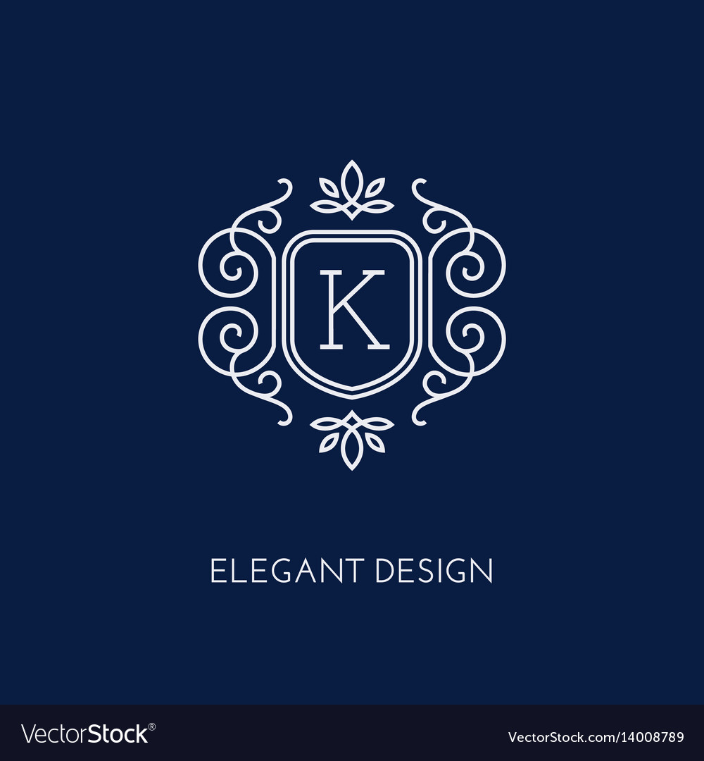 Monogram design template Royalty Free Vector Image