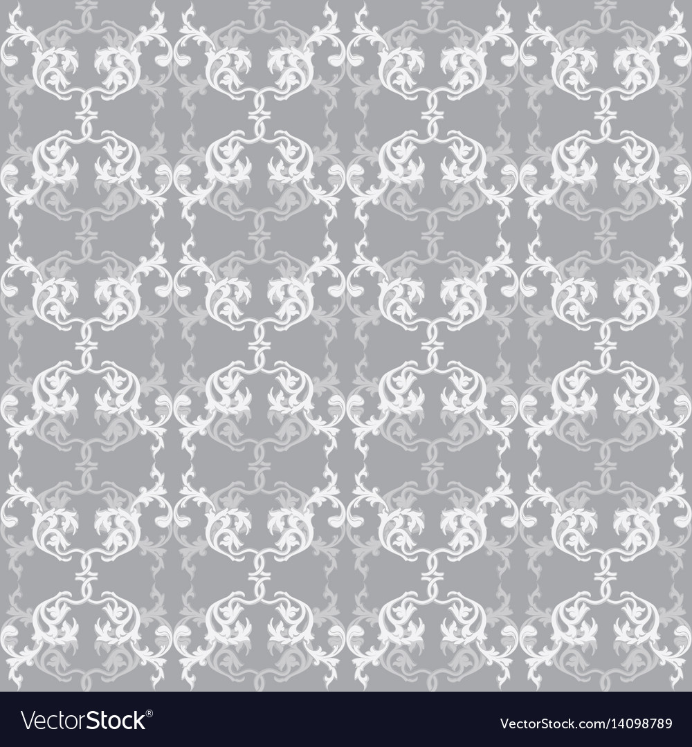 Seamless damask pattern Royalty Free Vector Image