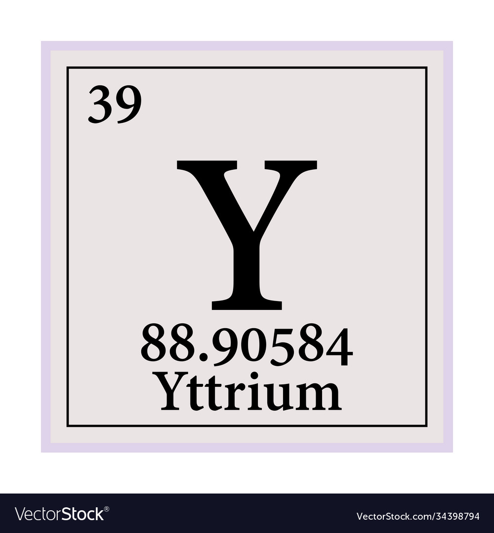 Yttrium Element Periodic Table The Periodic Table Is An Icon. But