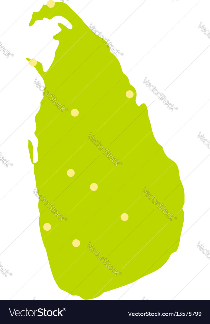 Sri lanka green map icon flat style Royalty Free Vector Sri lanka green map icon flat style Royalty Free Vector