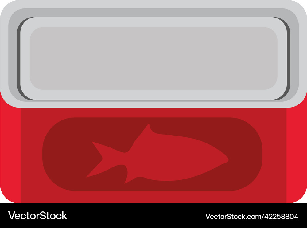 Food fish in can Royalty Free Vector Image - VectorStock