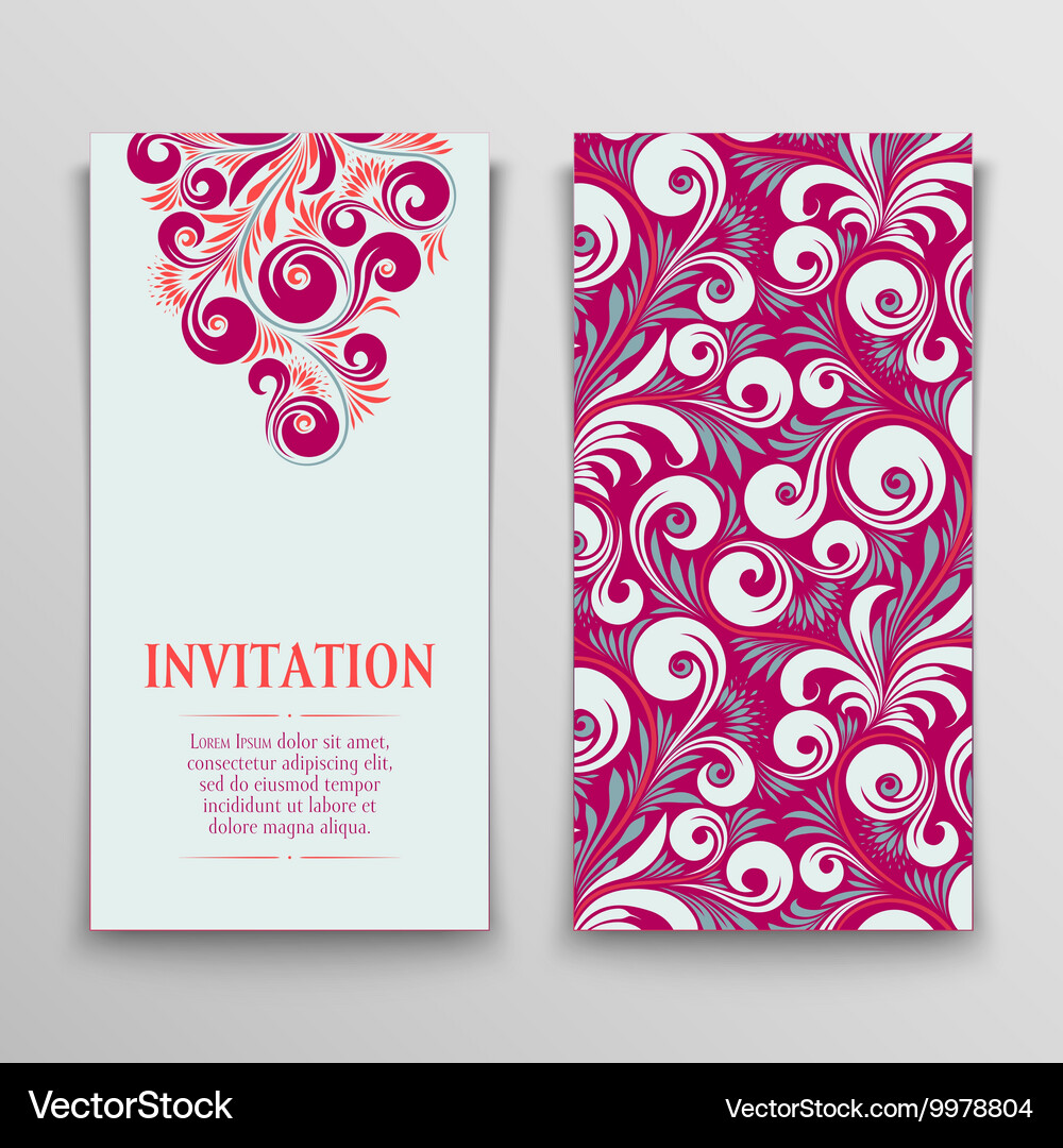 Set of greeting cards Royalty Free Vector Image