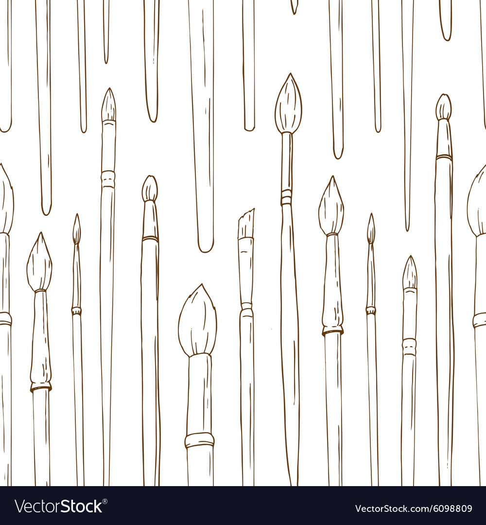 Brush pattern Royalty Free Vector Image - VectorStock