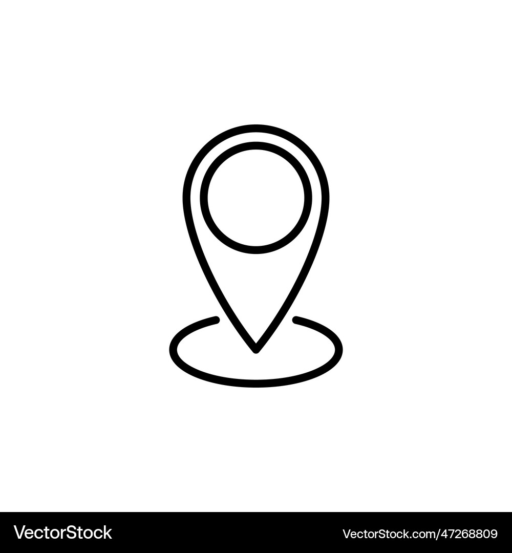 Pin icon location icon destination icon map Vector Image