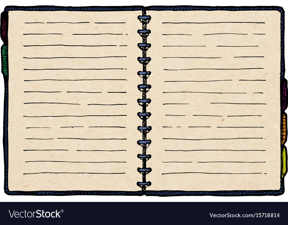 Notebook Royalty Free Vector Image - VectorStock