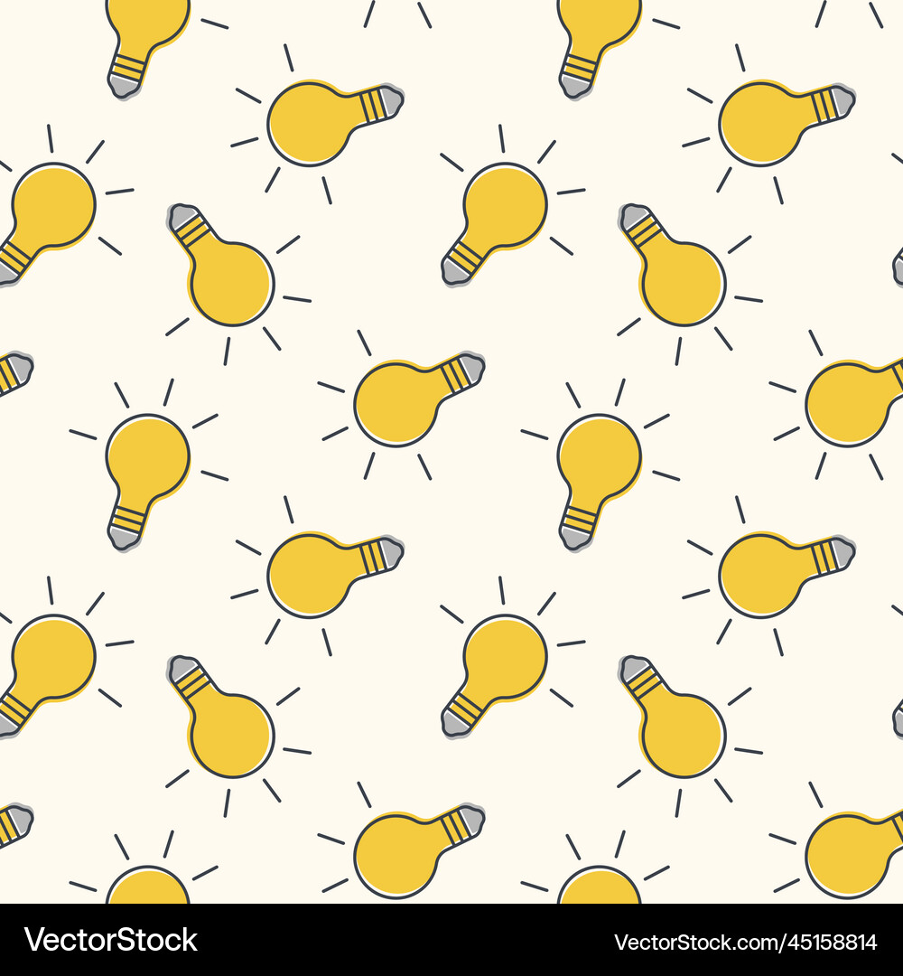Seamless pattern with cartoon electric Royalty Free Vector