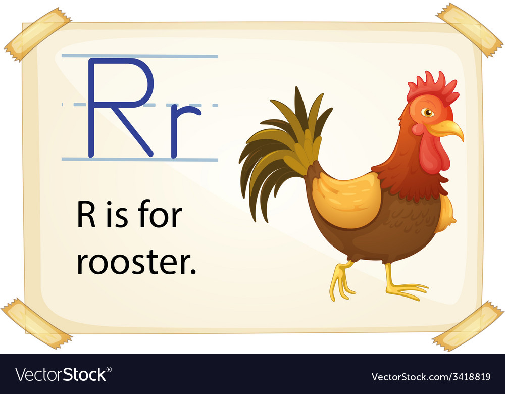 Letter R Rooster Craft