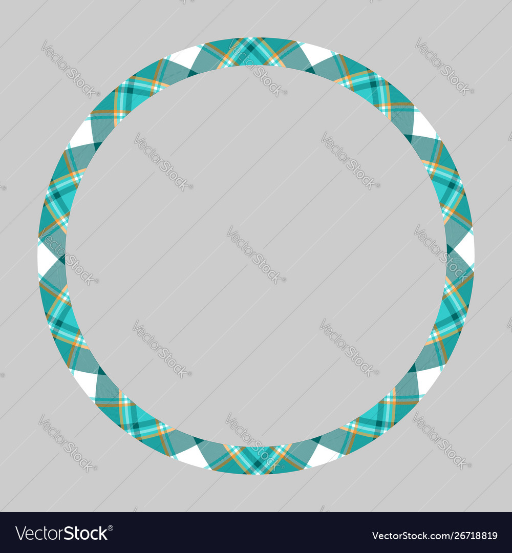 Circle borders and frames round border pattern Vector Image