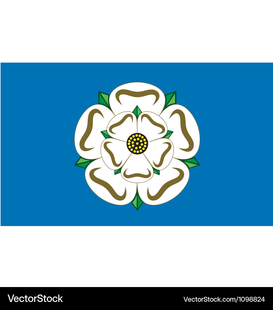 Flag of yorksshire Royalty Free Vector Image - VectorStock