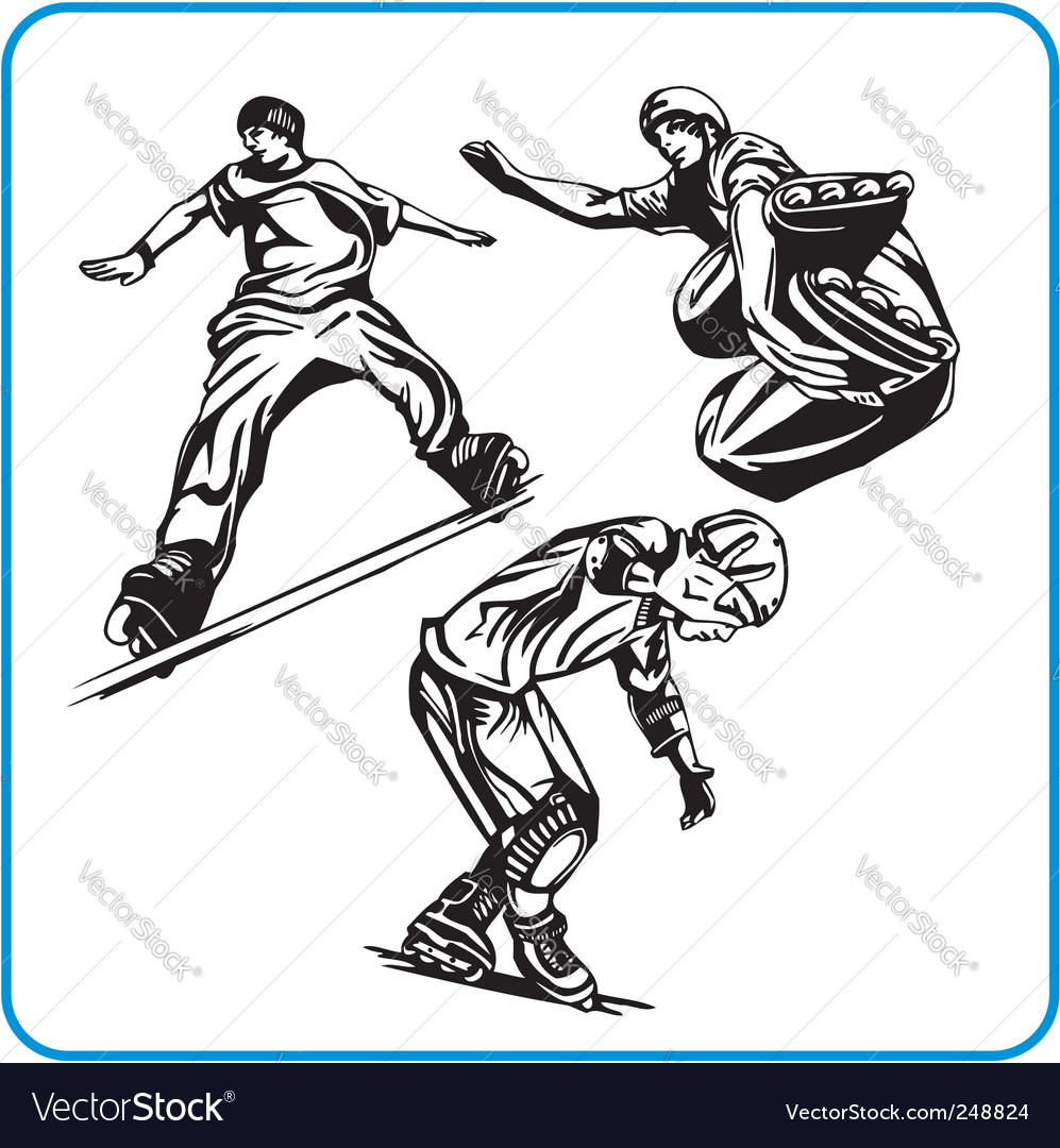 Roller Royalty Free Vector Image - VectorStock