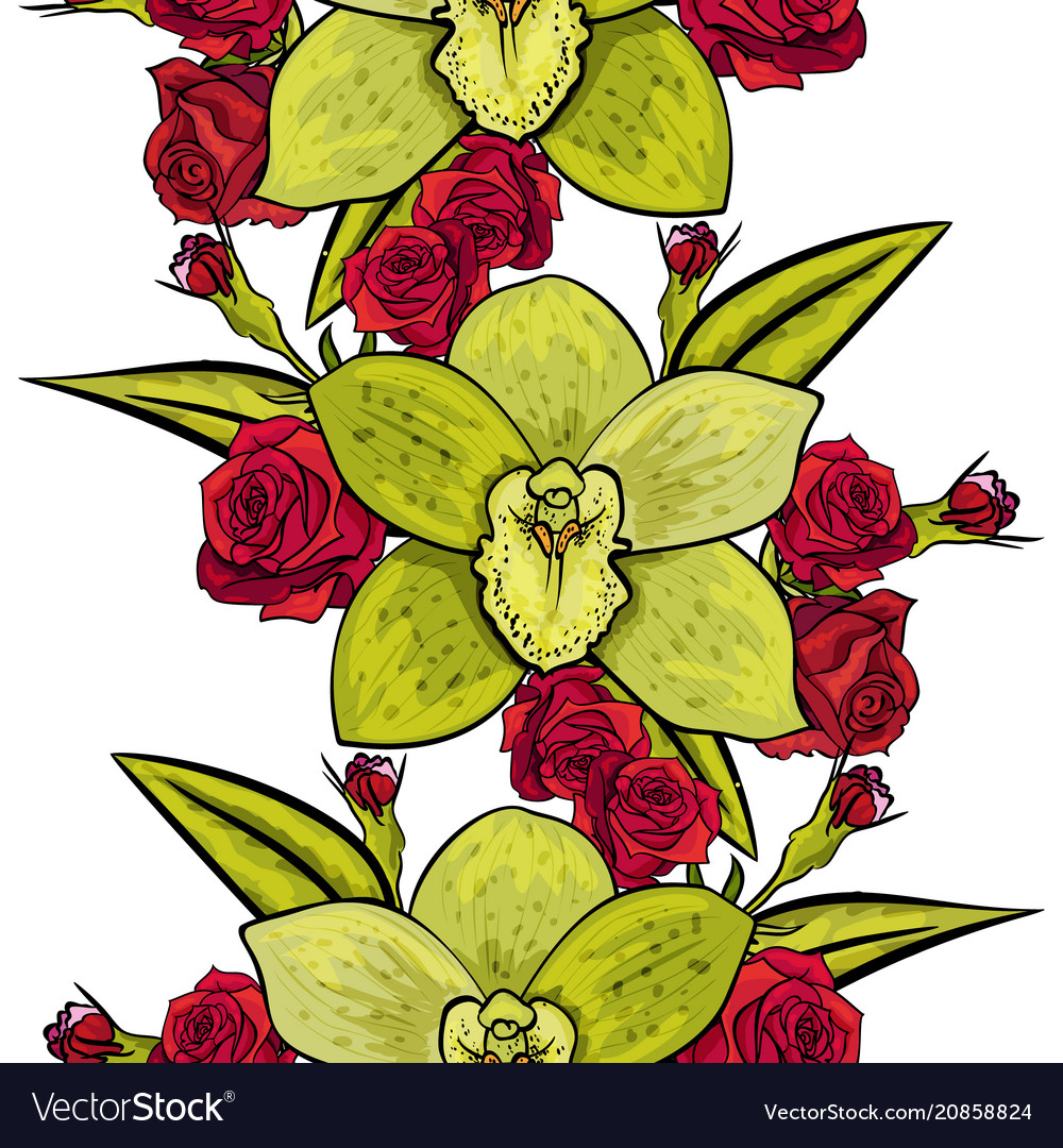 Seamless Flower Pattern Royalty Free Vector Image 