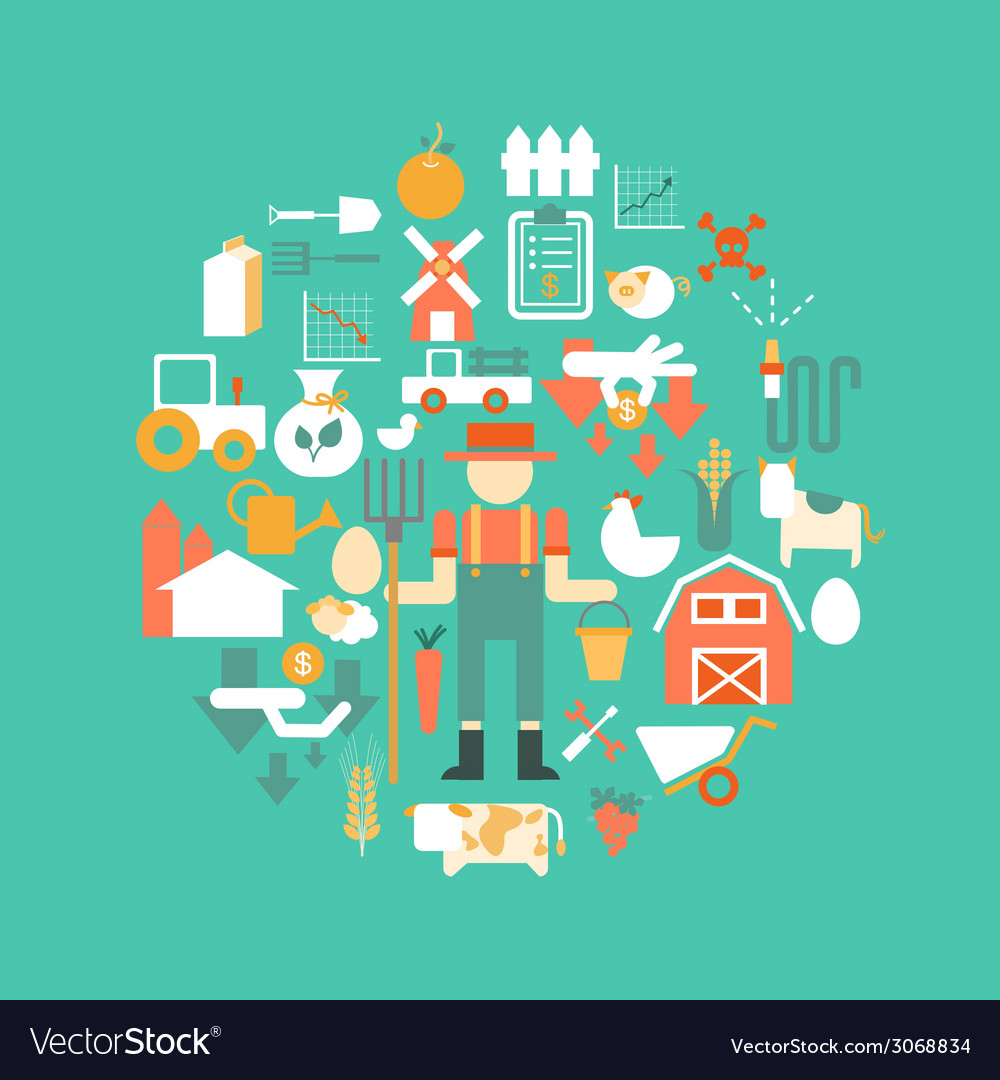 Farming Royalty Free Vector Image - VectorStock