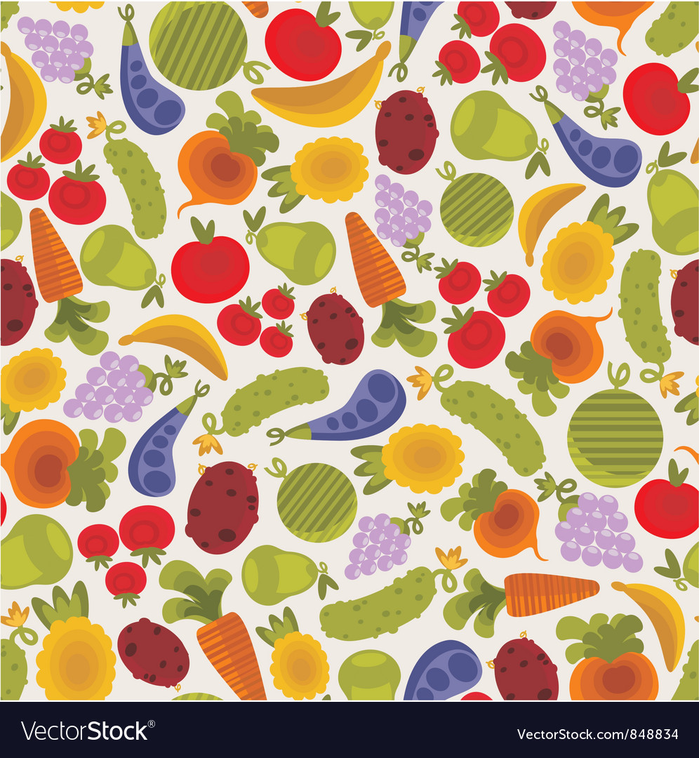 Fruits pattern Royalty Free Vector Image - VectorStock