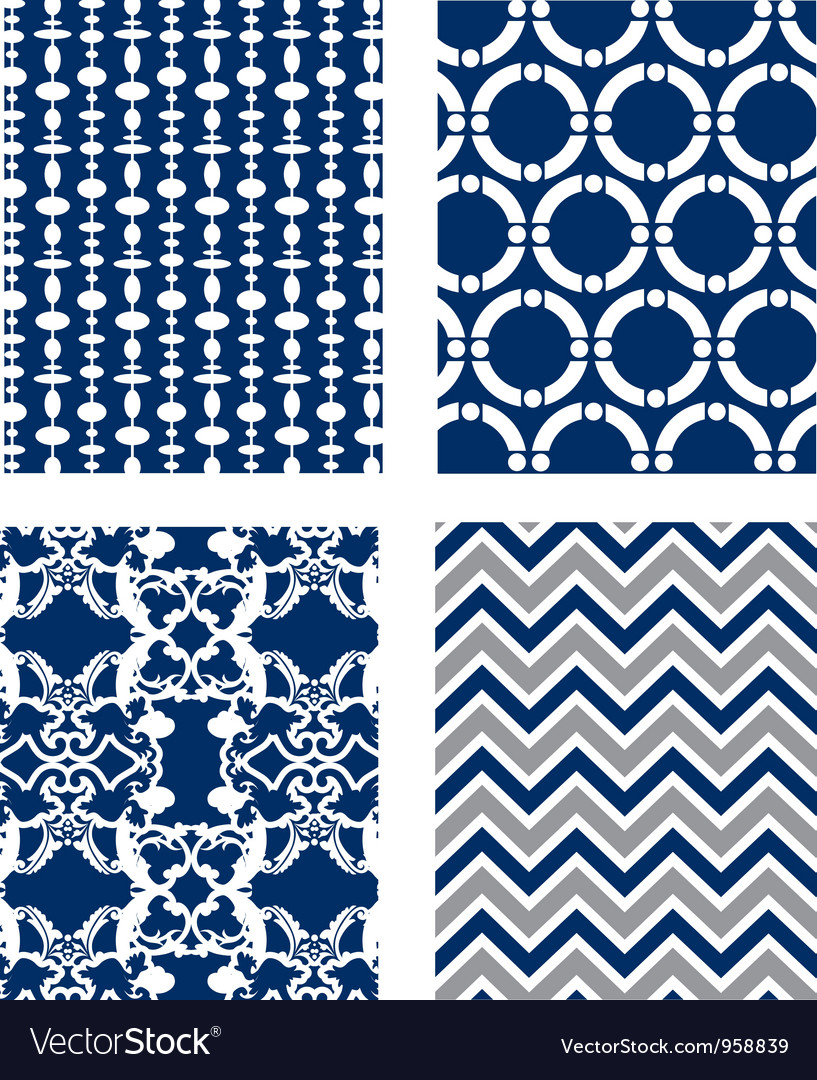 Backgrounds set pattern wallpaper Royalty Free Vector Image