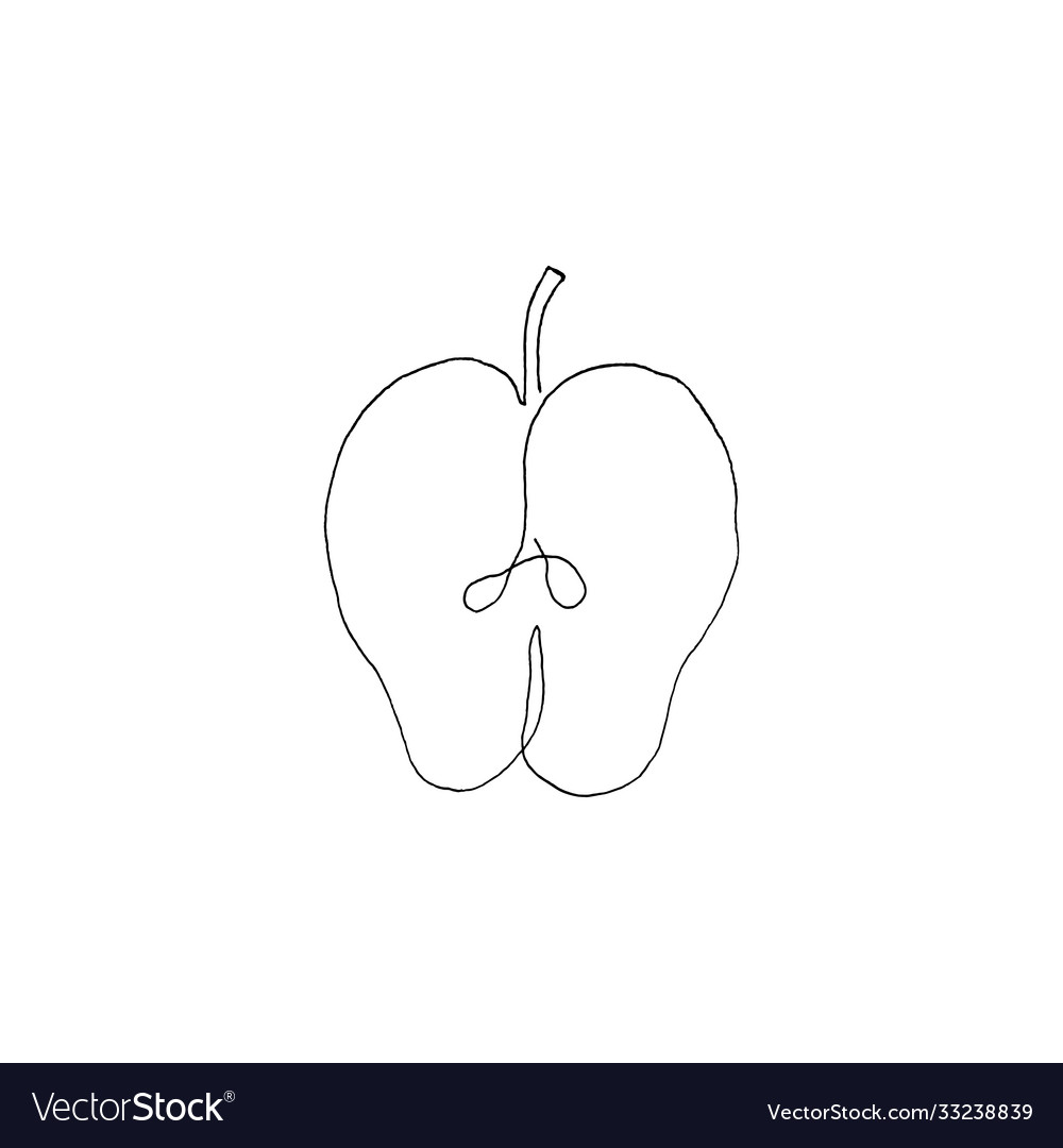 Simple continuous line art design Royalty Free Vector Image