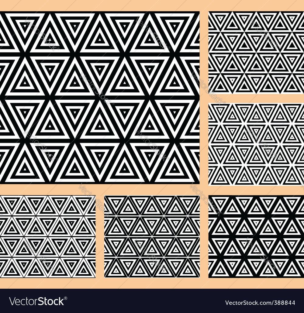 Geometric patterns set Royalty Free Vector Image