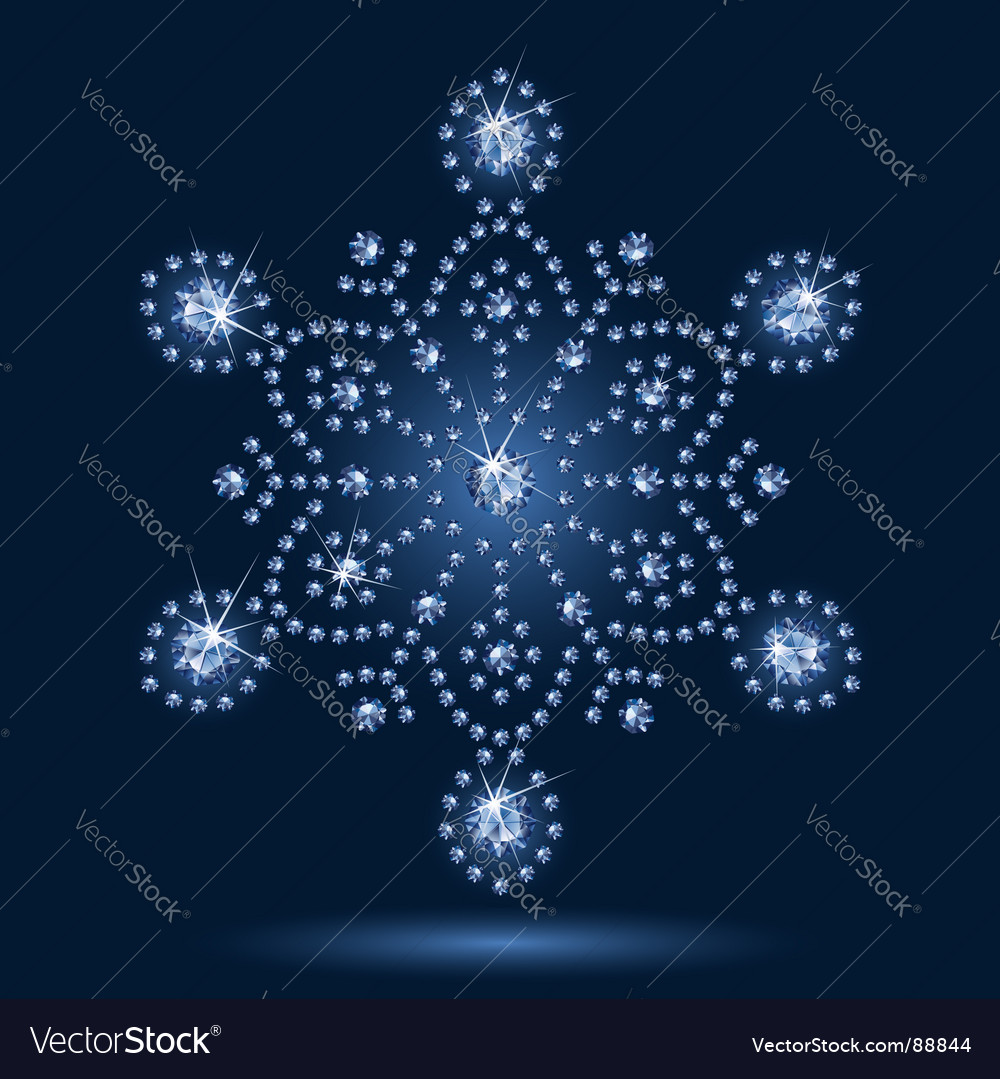 Snowflake Royalty Free Vector Image - VectorStock