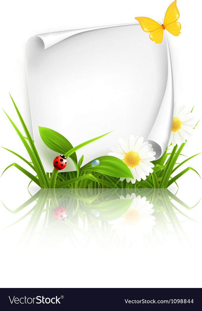 Spring frame Royalty Free Vector Image - VectorStock