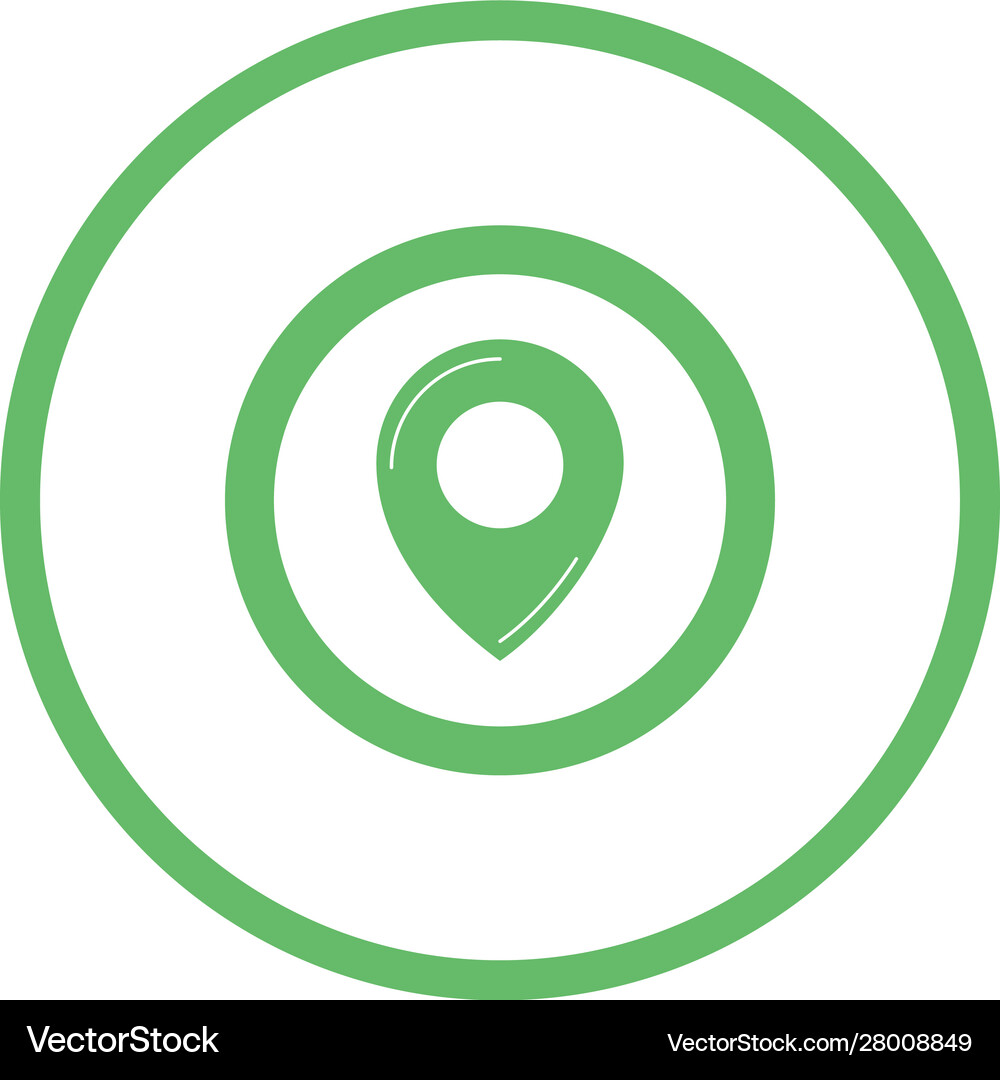 Beautiful marker glyph icon Royalty Free Vector Image