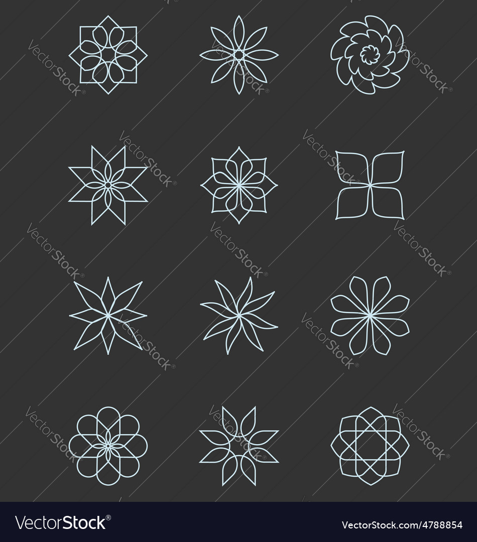 Circular design elements Royalty Free Vector Image