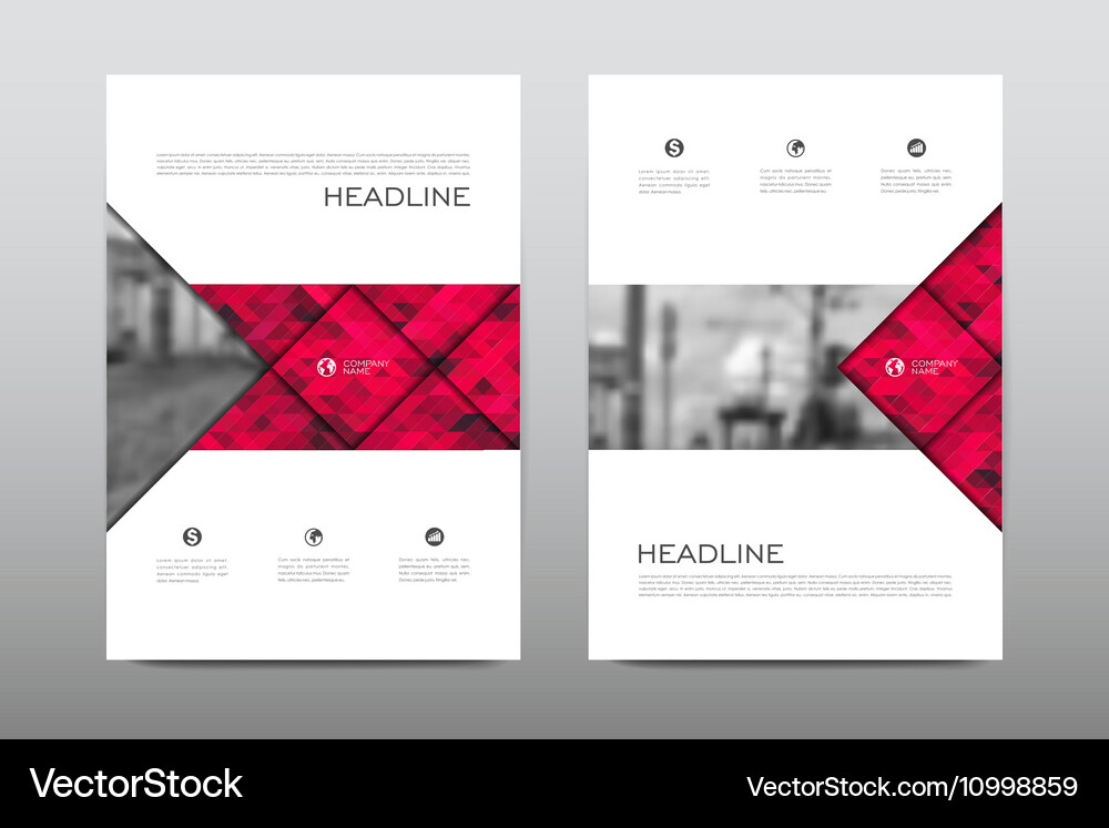 Brochure layout template flyer design Royalty Free Vector