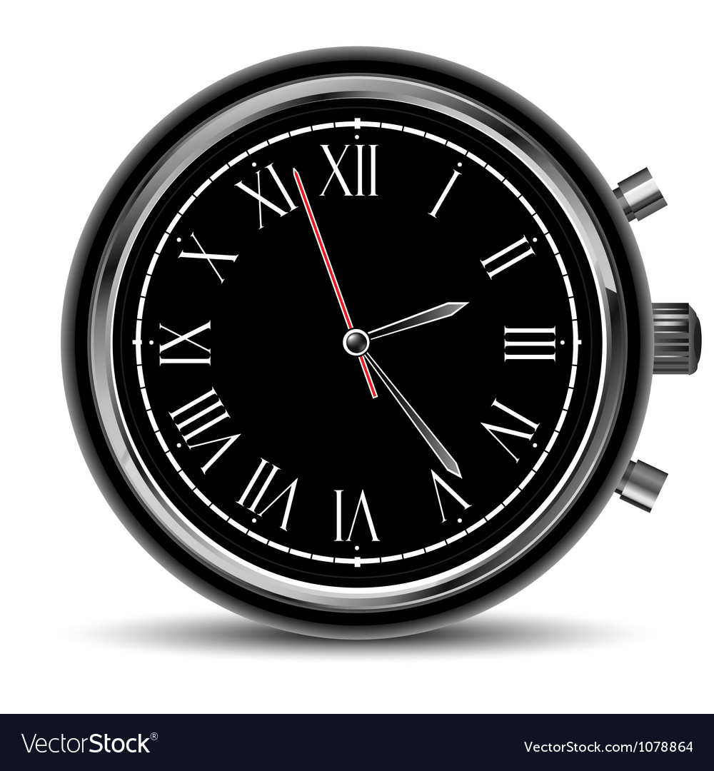 Clock Royalty Free Vector Image - VectorStock