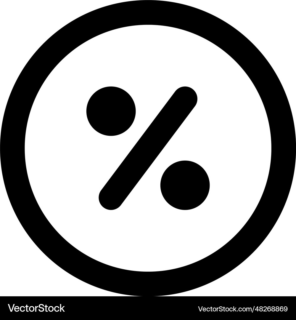Advertisement Of Discount With A Circle Board Vector Image