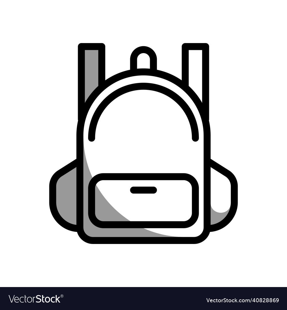 Backpack icon template Royalty Free Vector Image