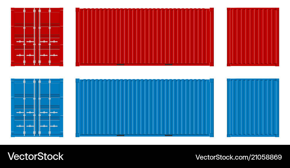 Creative of sea freigh cargo Royalty Free Vector Image