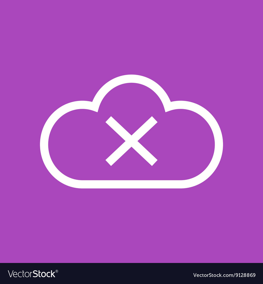 Not verified cloud Royalty Free Vector Image - VectorStock