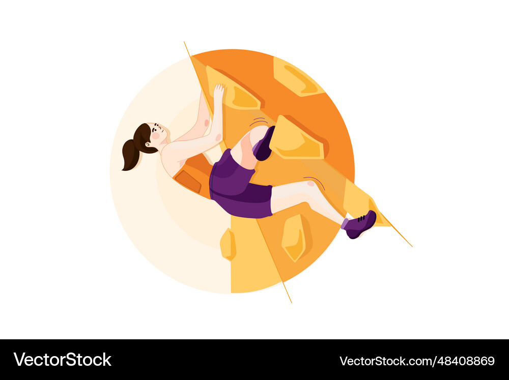 Sport climbing Royalty Free Vector Image - VectorStock