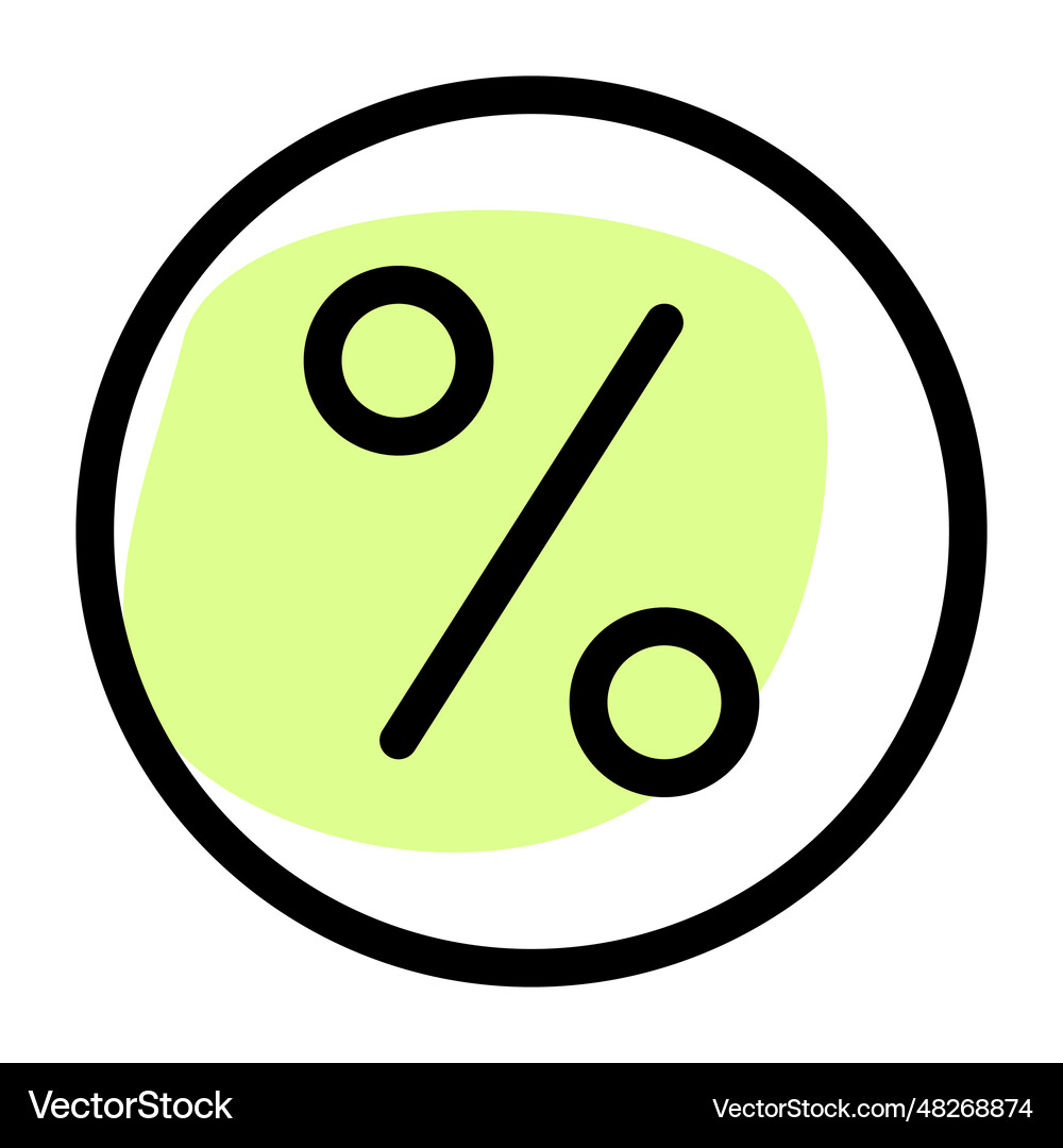 Advertisement Of Discount With A Circle Board Vector Image