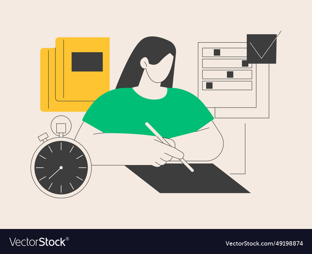 Exams and tests abstract concept Royalty Free Vector Image Exams and tests abstract concept Royalty Free Vector Image
