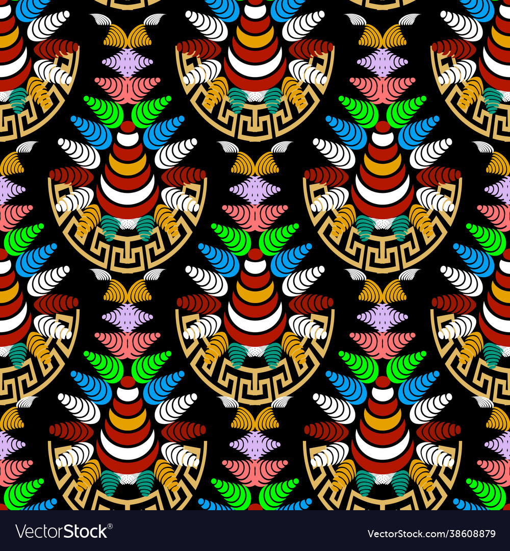 Colorful abstract seamless pattern ornamental Vector Image