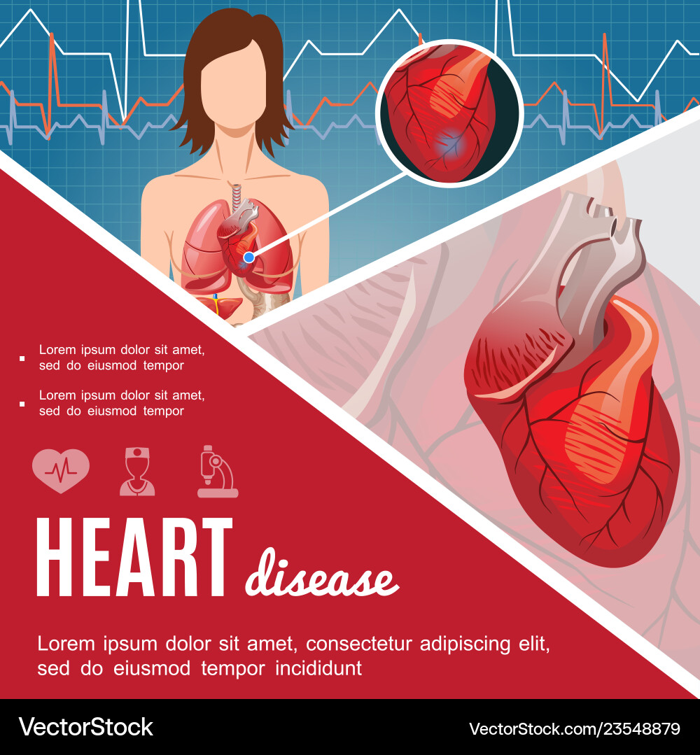 Colorful medical poster Royalty Free Vector Image