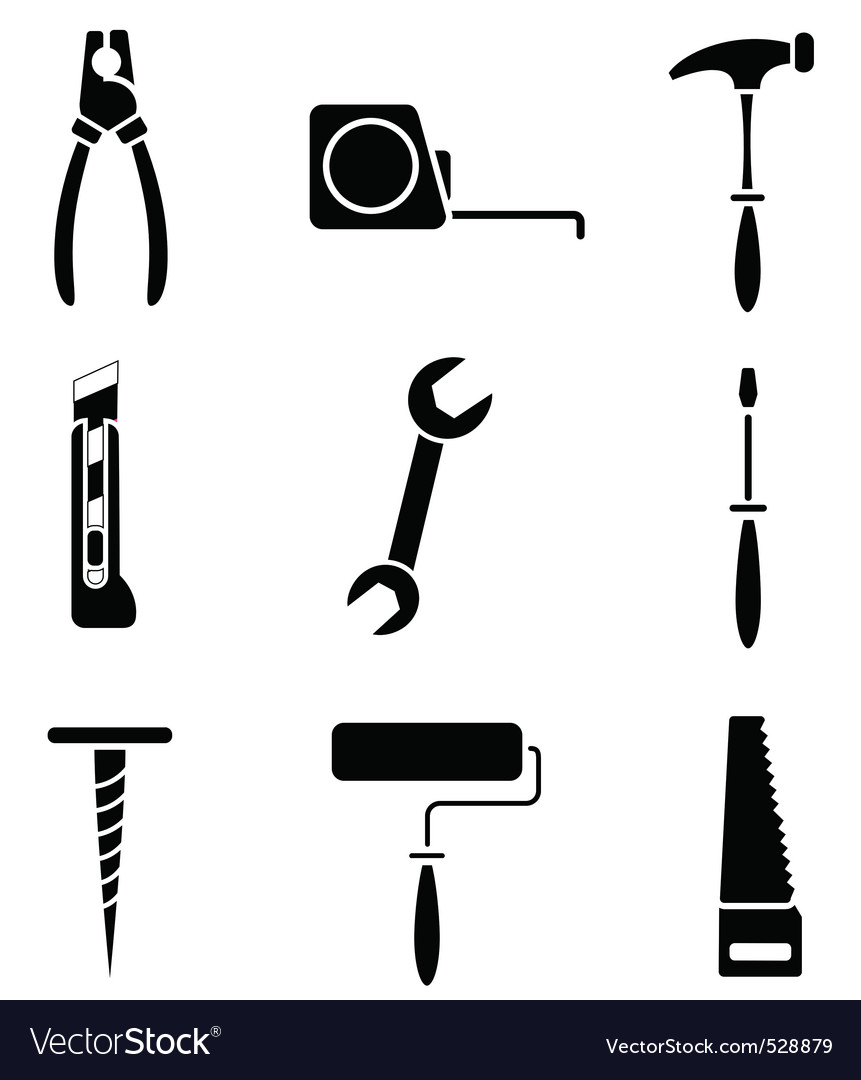 Work tools Royalty Free Vector Image - VectorStock