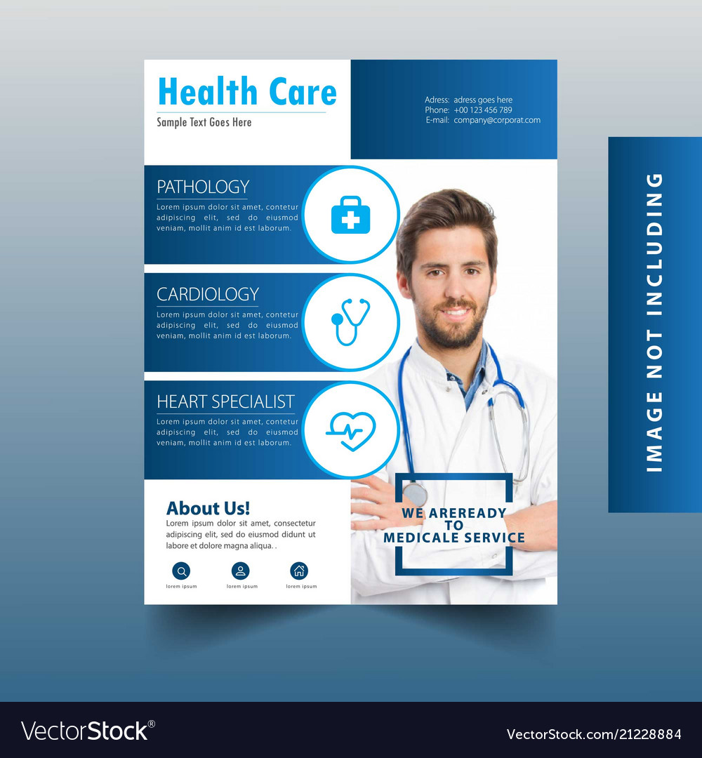 Medical Flyer Template Royalty Free Vector Image