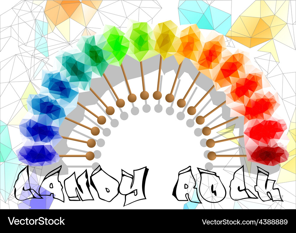 Candy rock Royalty Free Vector Image - VectorStock