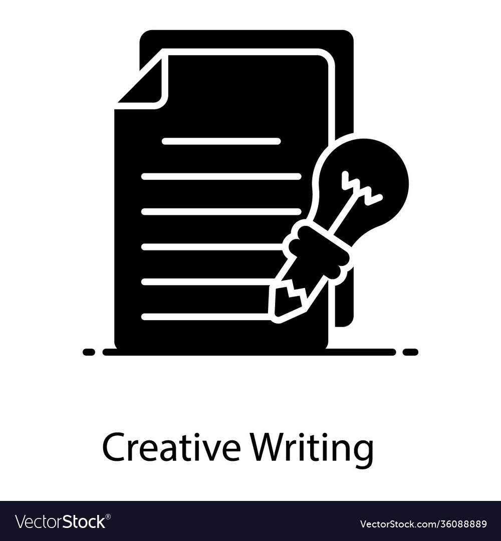 Creative writing Royalty Free Vector Image - VectorStock
