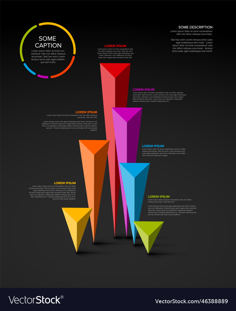 Dark multipurpose infographic template with Vector Image Dark multipurpose infographic template with Vector Image