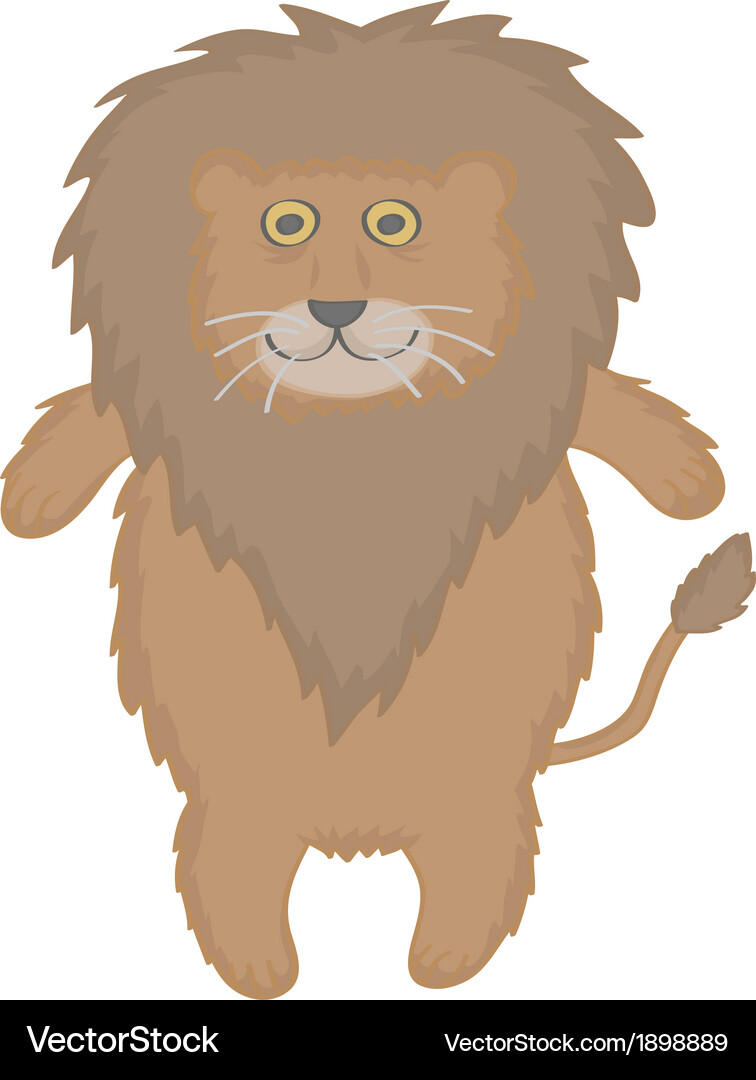 Lion cute Royalty Free Vector Image - VectorStock