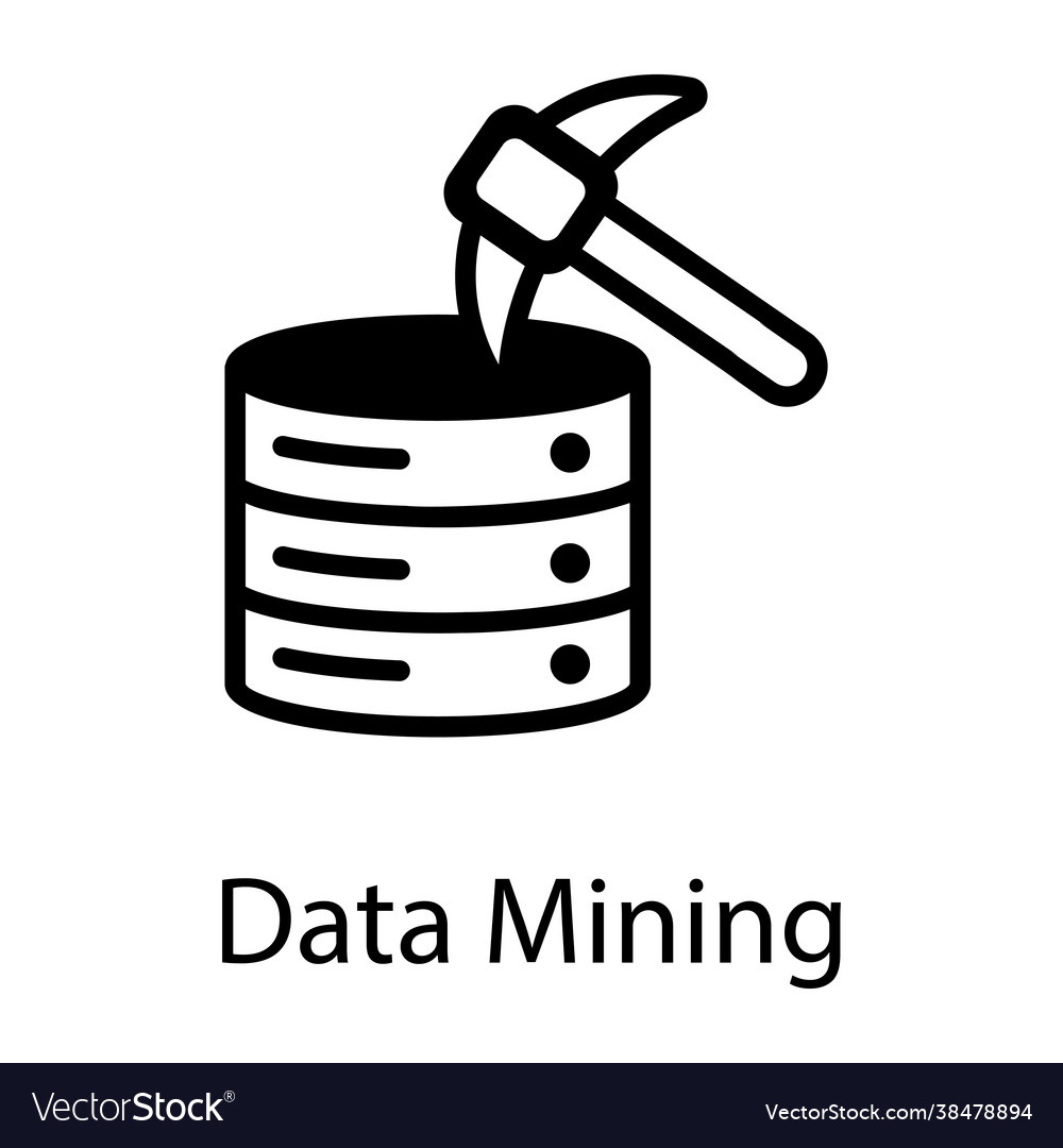 Data mining Royalty Free Vector Image - VectorStock