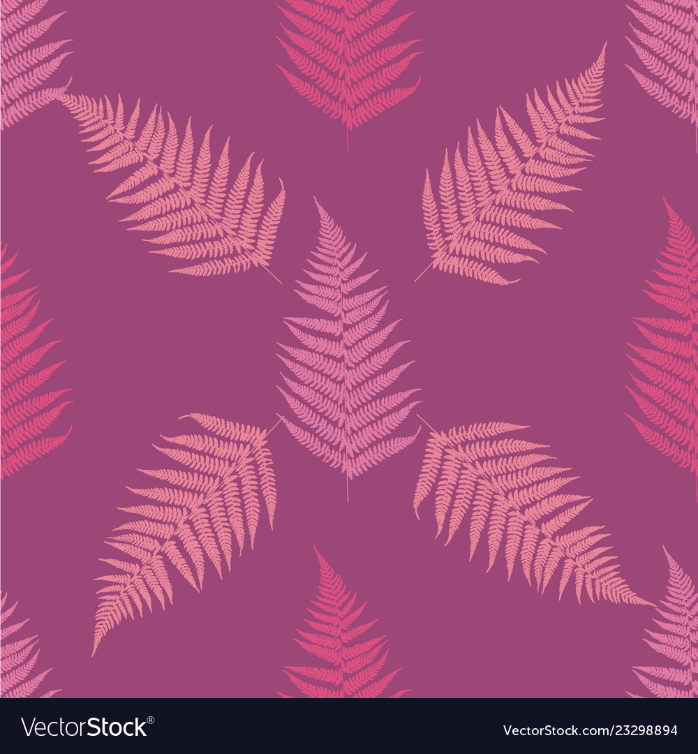 Fern seamless pattern Royalty Free Vector Image